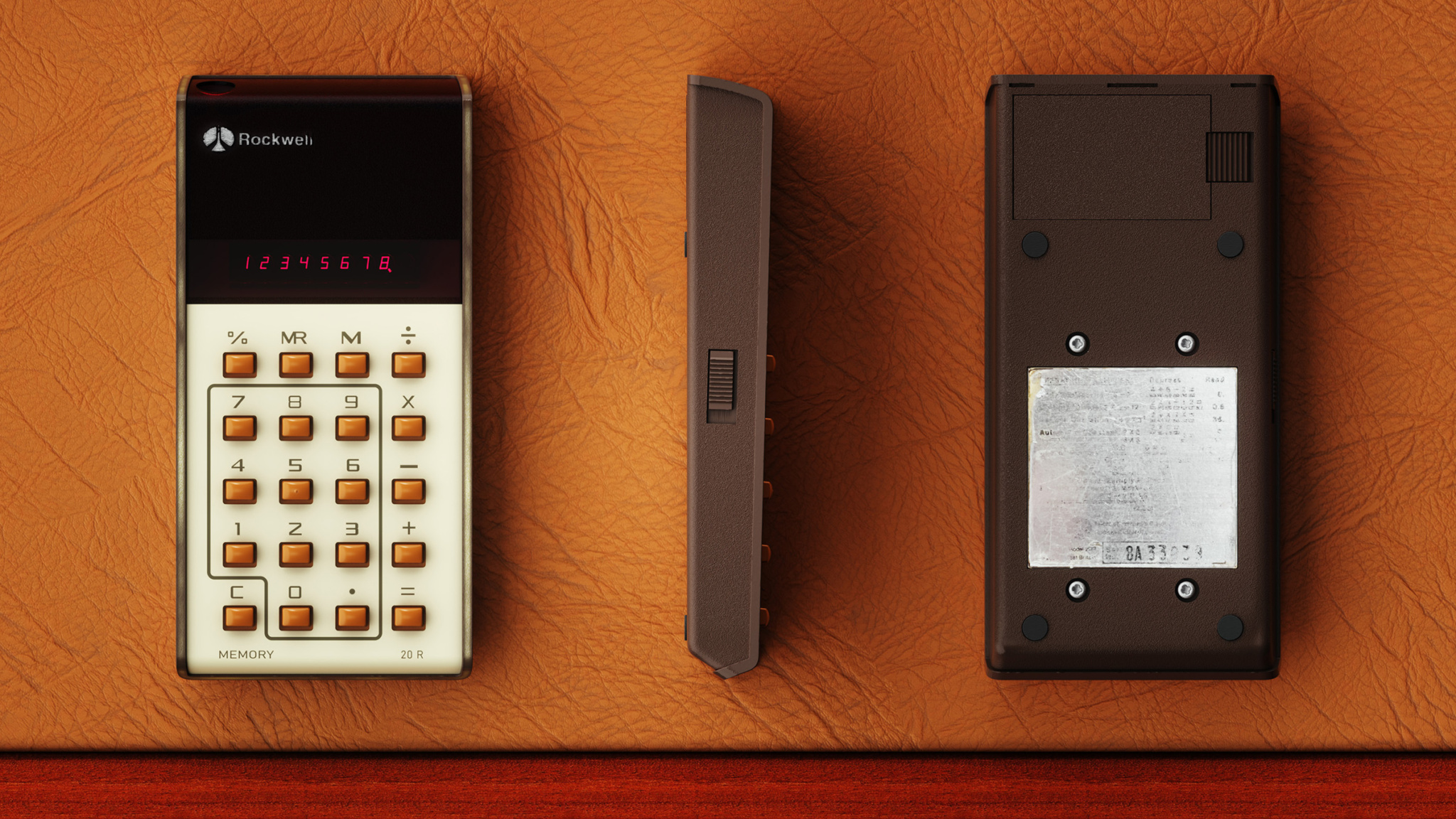 70's Rockwell 20 R Calculator CAD model and renderings – Andrew Jackson