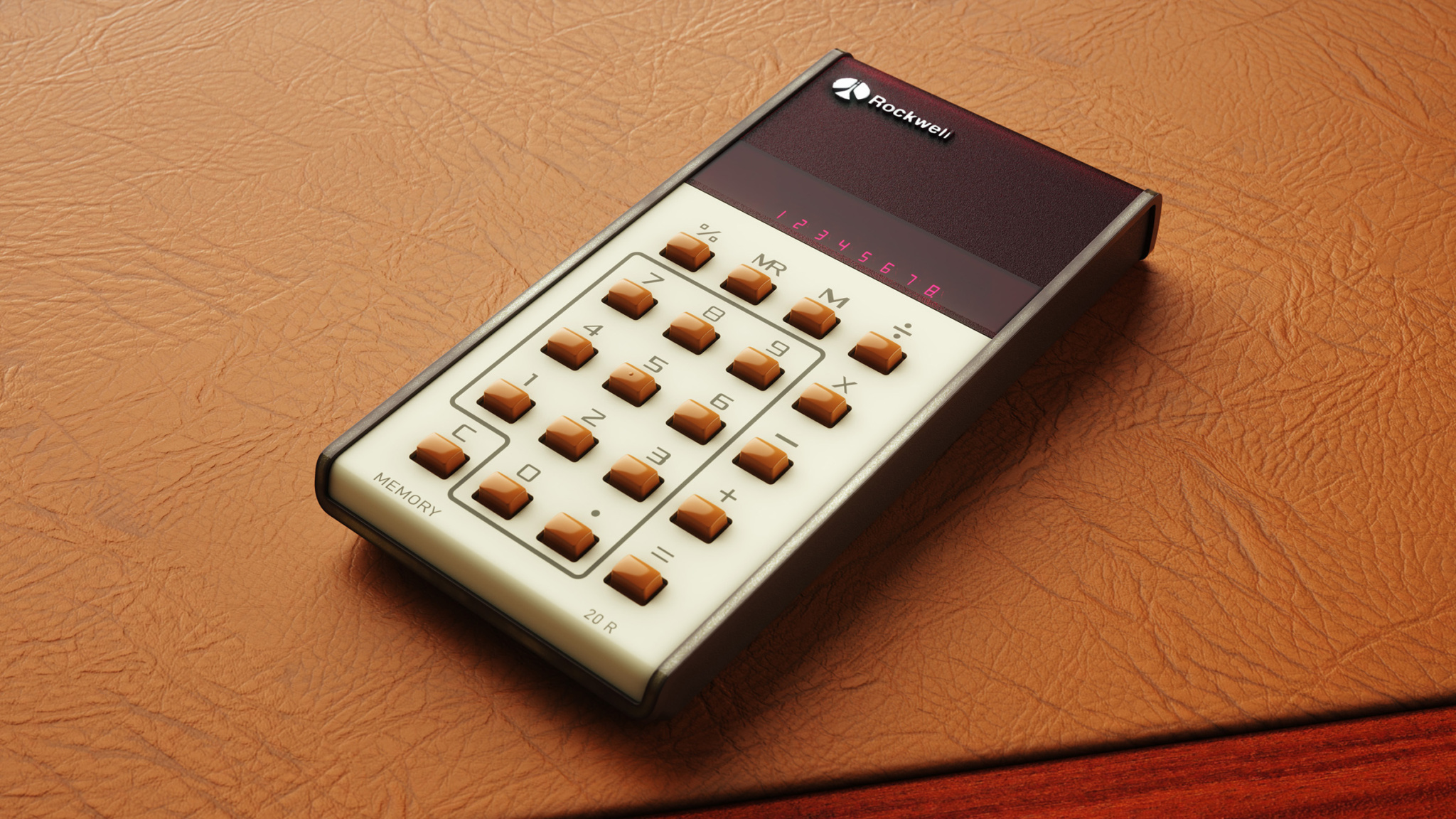 70's Rockwell 20 R Calculator CAD model and renderings – Andrew Jackson