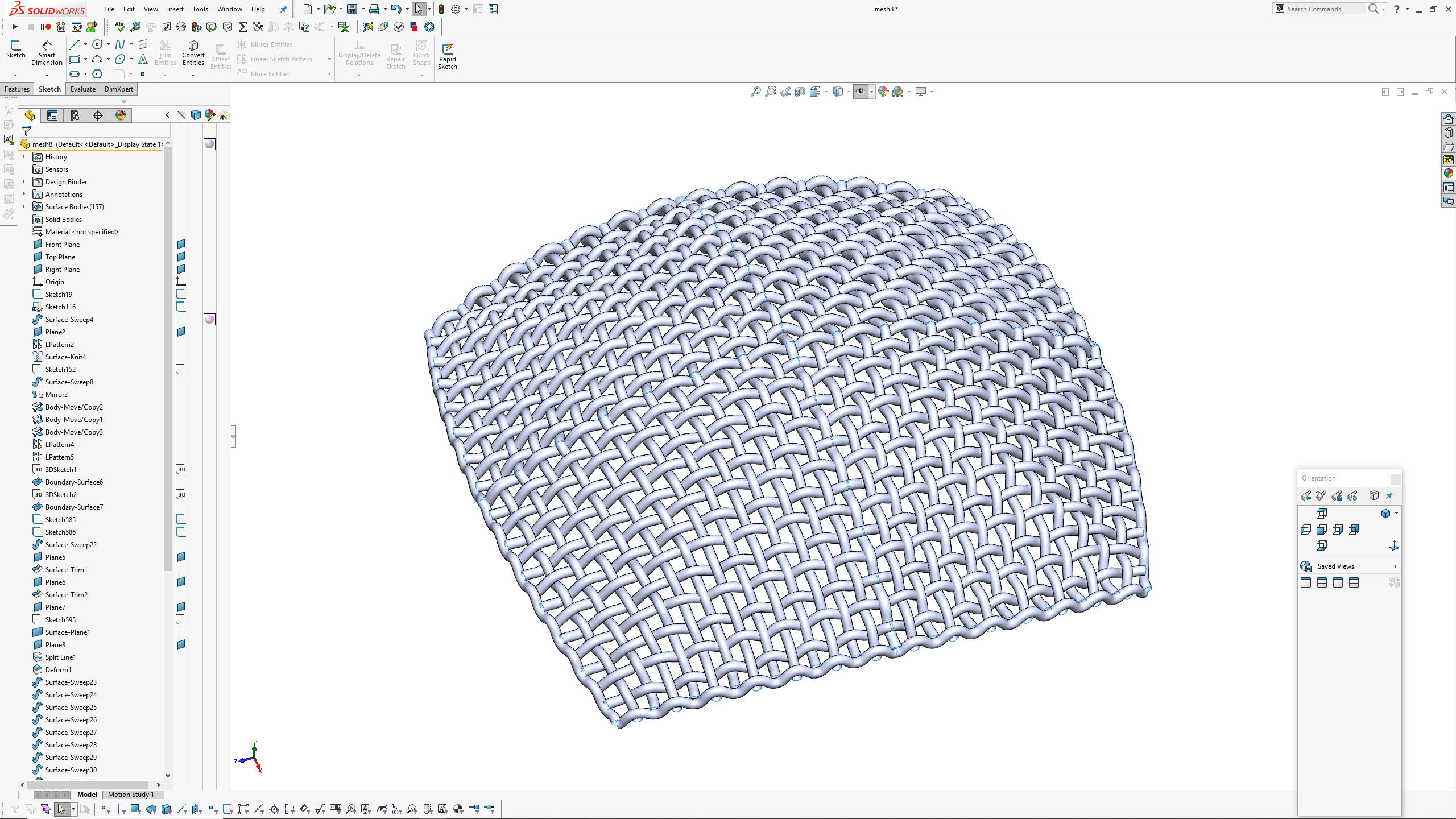 How To Create A Curved Speaker Mesh In Solidworks AJ Design Studio